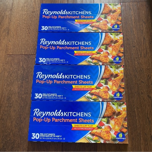 Reynolds | Kitchen | 2 Sheets Reynolds Kitchens Popup Parchment Paper ...